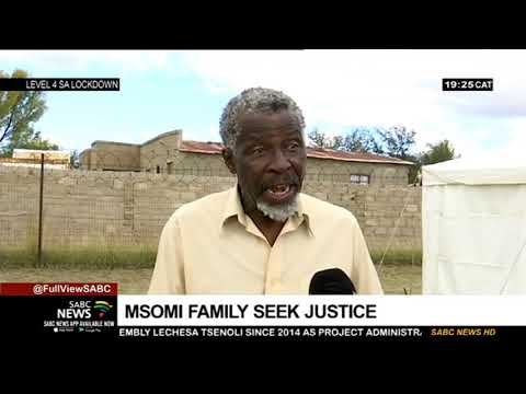 Msomi family in Newcastle, KZN, seek justice