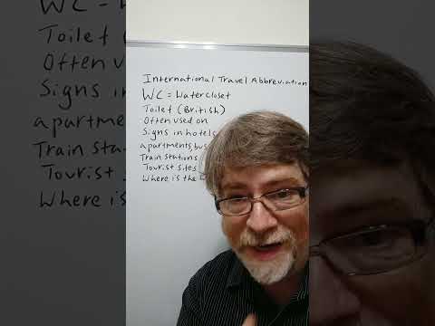 What Does the Abbreviation WC Stand for? An Intenational Travel Abbreviation - English Tutor Nick P