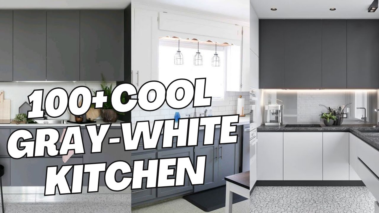 100+ Cool Gray and White Kitchen Ideas. Gray and White Kitchen Design and Decor Inspirations.