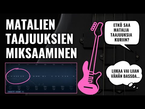 Matalien taajuuksien miksaaminen – Kotistudiokoutsi.fi