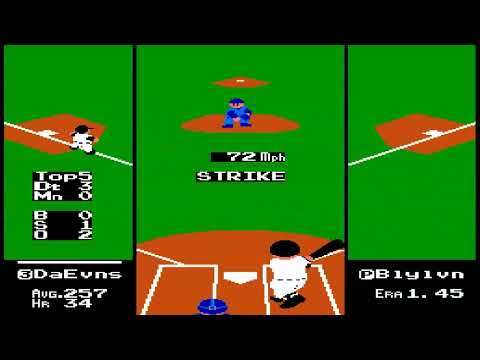 RBI Baseball NES Detroit vs Minnesota