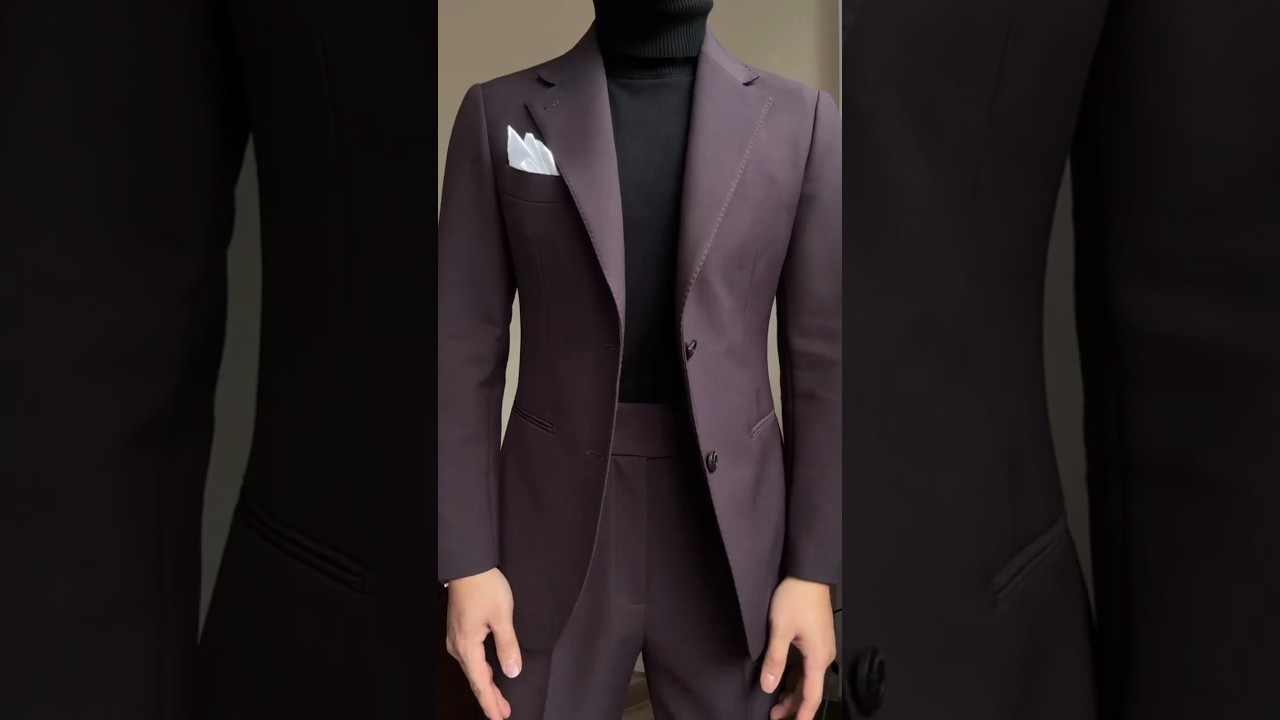 2Tailored purple suit perfection. Ready to impress? #FashionGoals #FormalWear