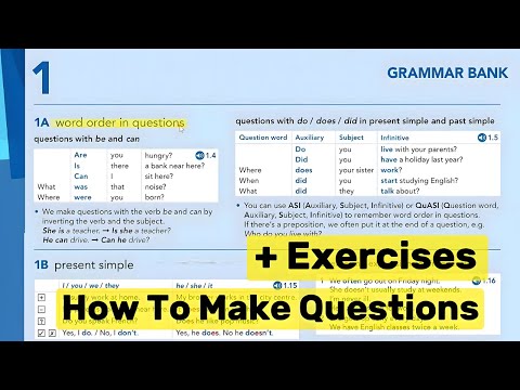 English File, Word order in questions + Exercises