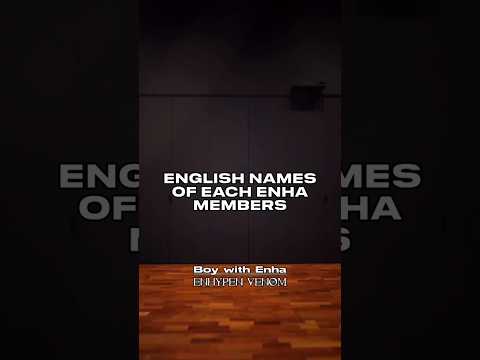 #english names of each #enhypen member #jay#jake#jungwon#sunghoon#heeseung#niki#sunoo#fyp#shorts