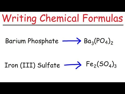 Writing Chemical Formulas For Ionic Compounds