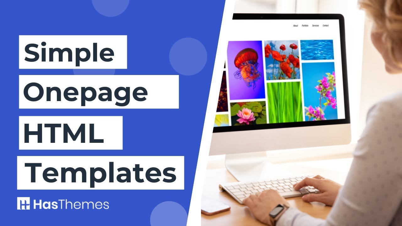 Best Simple One page HTML Templates | Single page HTML Website templates