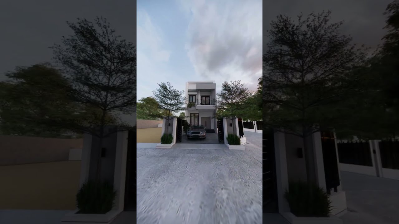 Row house Enscape render SketchUp #sketchup #home