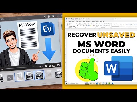 LOST Unsaved Word Documents? RECOVER THEM NOW! (Windows 10/11)