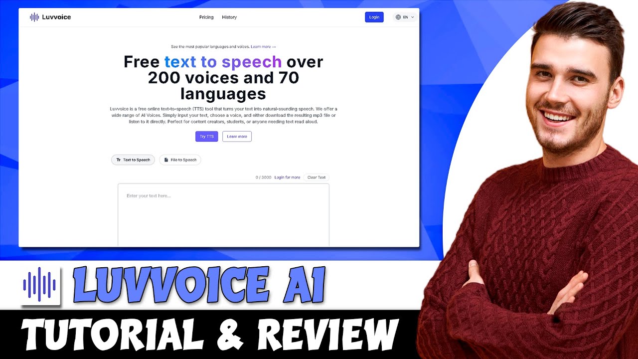 Luvvoice - Free text-to-speech platform with 70+ languages, 200+ voices, and no word limits ...