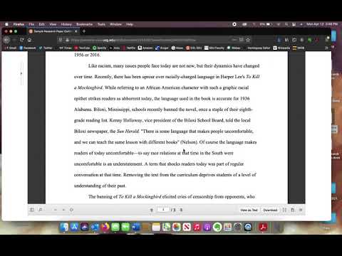 Week 13 - Citations and Formatting