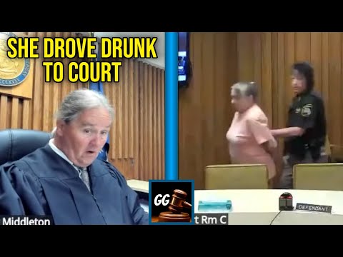 Michigan Woman LOCKED UP After Driving DRUNK To Court