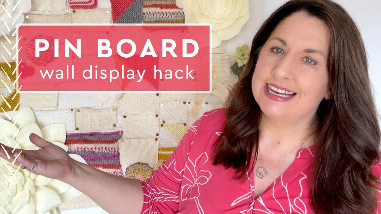 Easy DIY Pin Board Wall | Creative Craft Room Display (No Tools Needed)