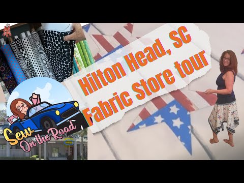 Fabric Store tour of Island Quilters in Hilton Head South Carolina.