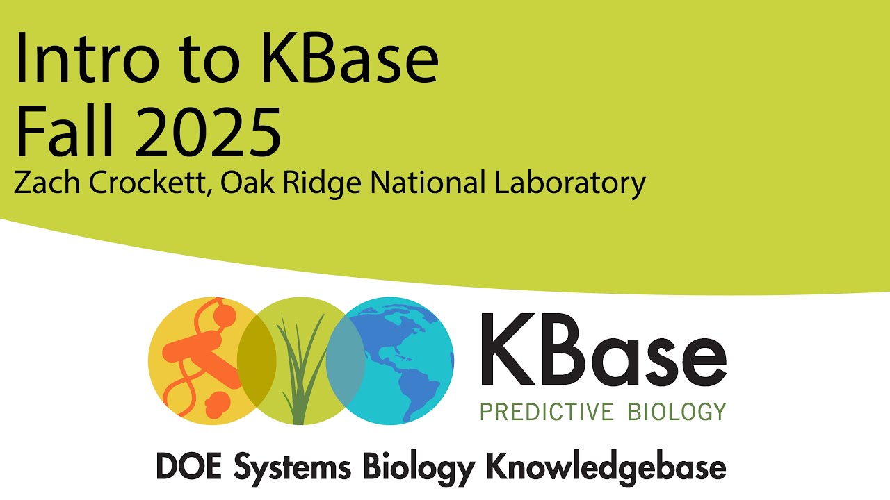 Introduction to KBase - 27 August 2025
