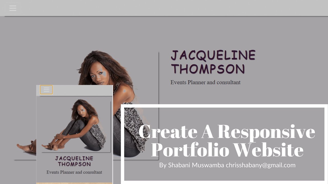 Create a portfolio Website  using bootstrap, CSS, Scroll animations : Part 1