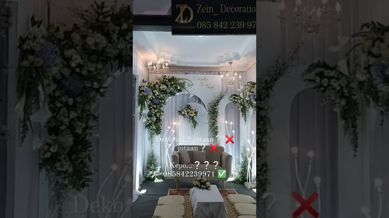 Dekorasi Pernikahan Magelang Murah | Dekorasi Pelaminan 4 Meter | Bunga Segar