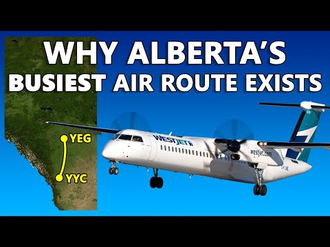 Why Alberta's Busiest Air Route Exists