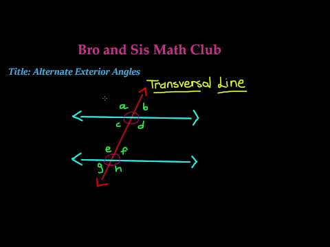 Alternate Exterior Angles - 7th Grade Math