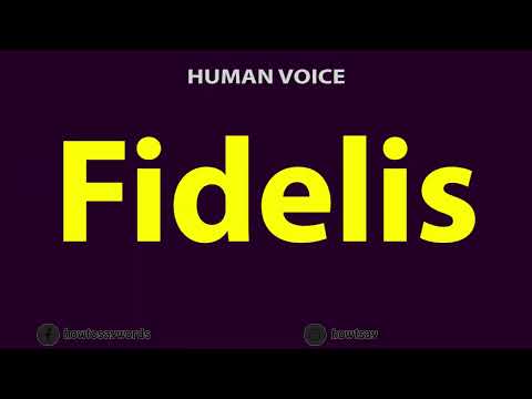 How To Pronounce Fidelis