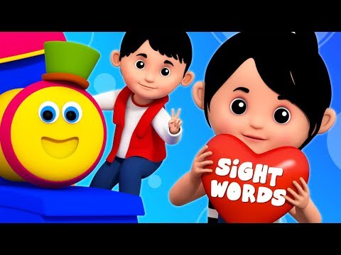 Sight Words | Learning Street With Bob The Train | Kindergarten Nursery Rhymes by Kids Tv collection
