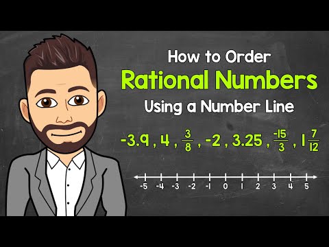 How to Order Rational Numbers Using a Number Line | Math with Mr. J