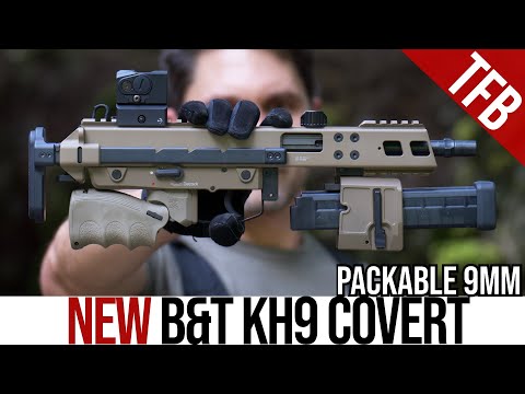 B&T KH9 Covert FDE 9mm Semi-Auto Folding Combat/Tactical Pistol with ...