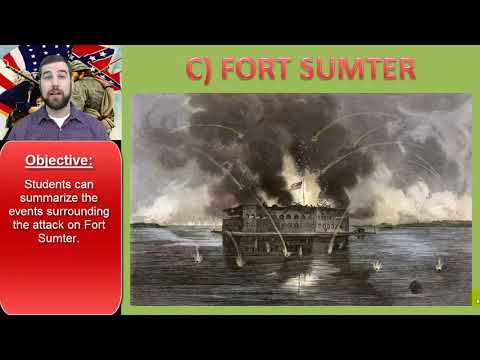 Secession, Lincoln's First Inaugural Address, and the Attack on Fort Sumter