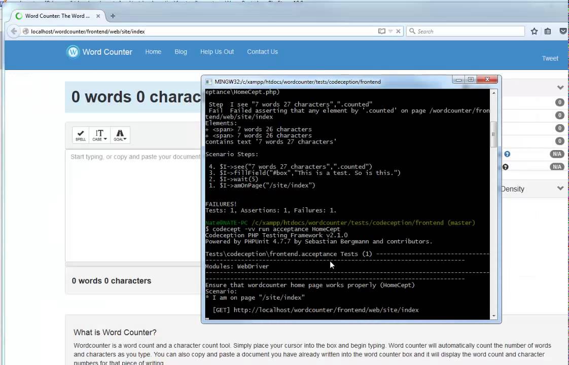 Yii2 Acceptance Testing with Codeception and Selenium