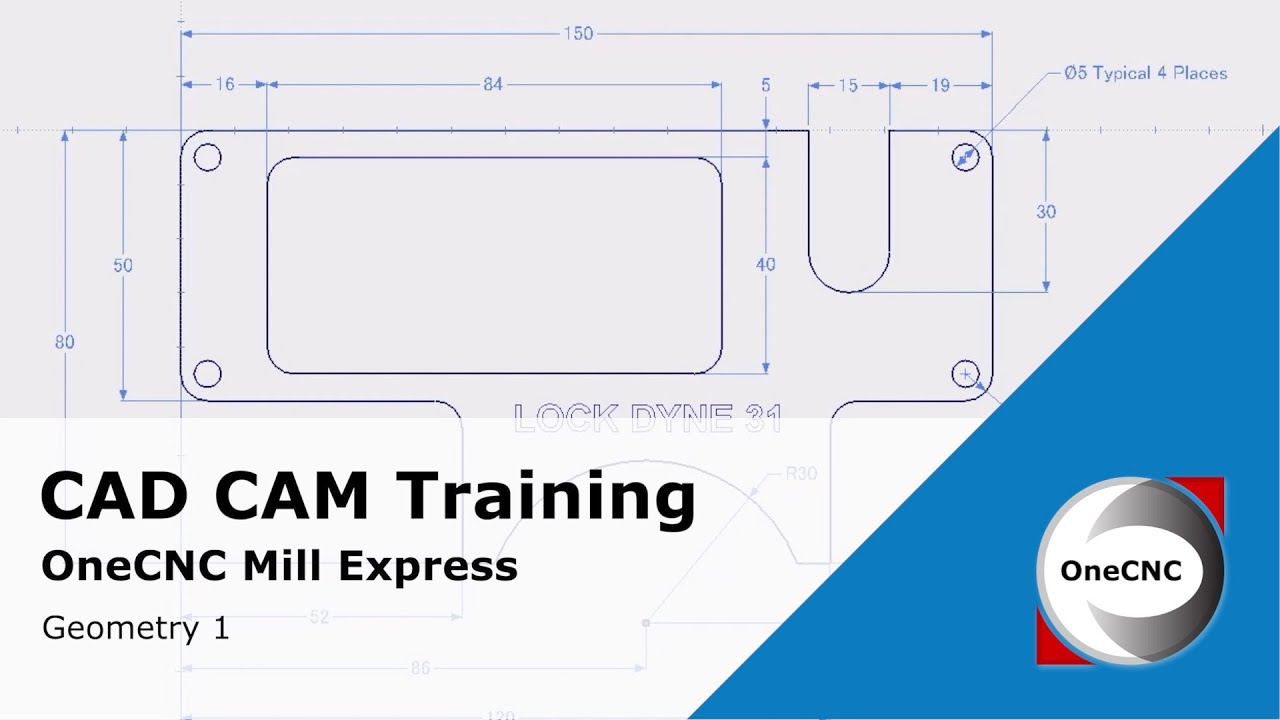 OneCNC Training Mill Express Geometry 1