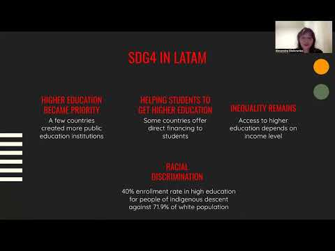 SDG 4 Progress report by Alexandra Eleferenko.