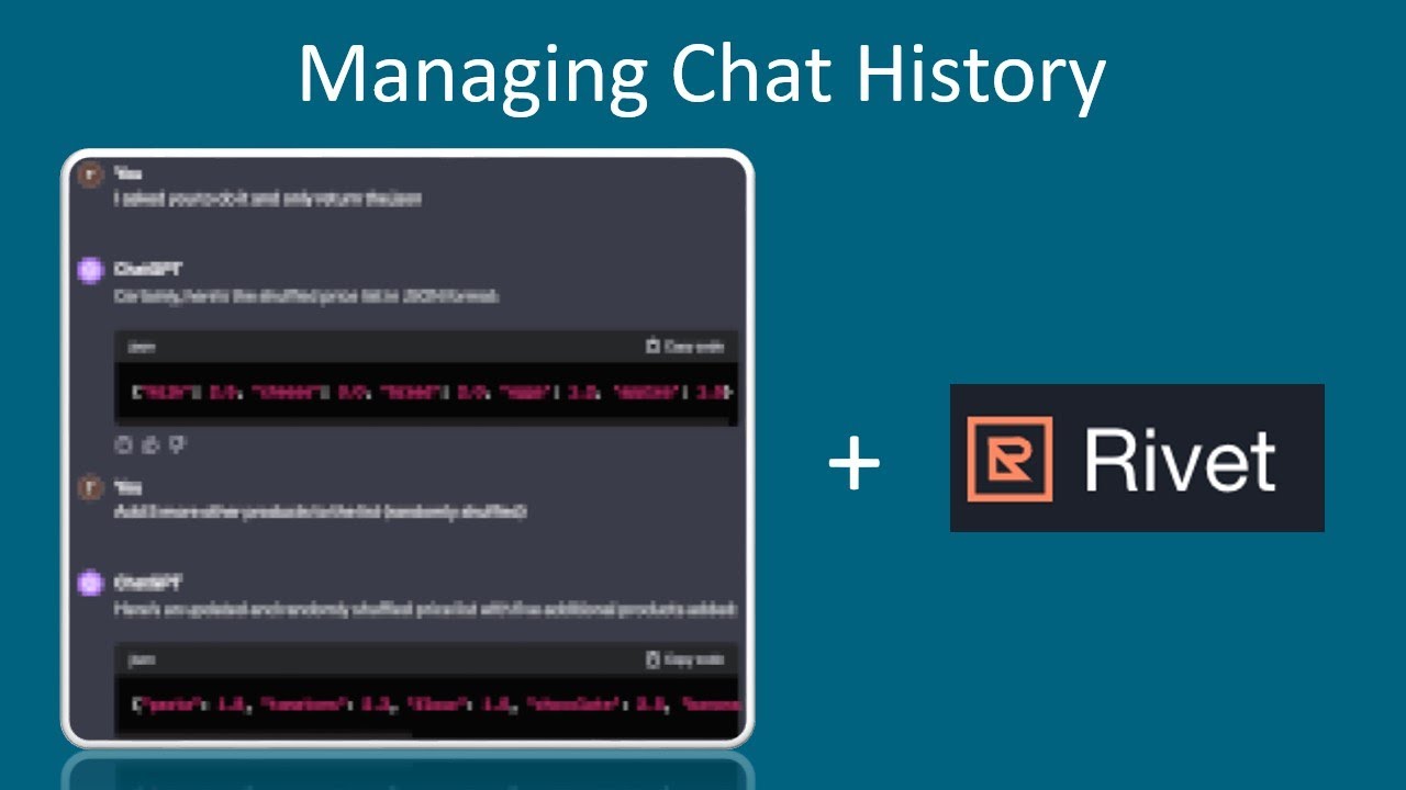 Rivet: How To Handle Chat History With ChatGPT/Local LLMs - No Plugins Or Coding Required