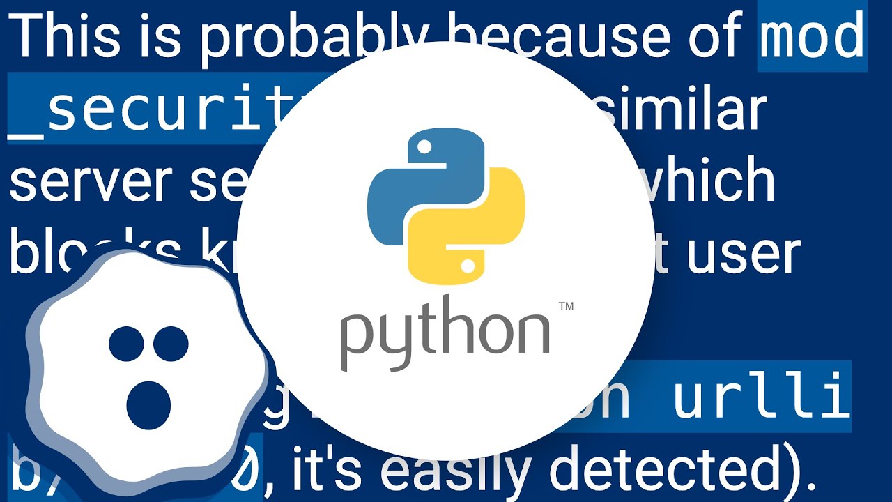 Problem HTTP error 403 in Python 3 Web Scraping