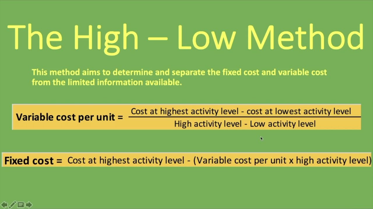 The High Low Method | Explained with Examples