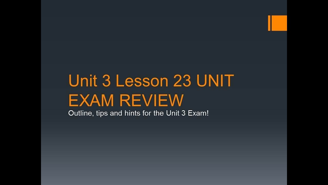 Science 10 | Unit 3 Physics Exam Review