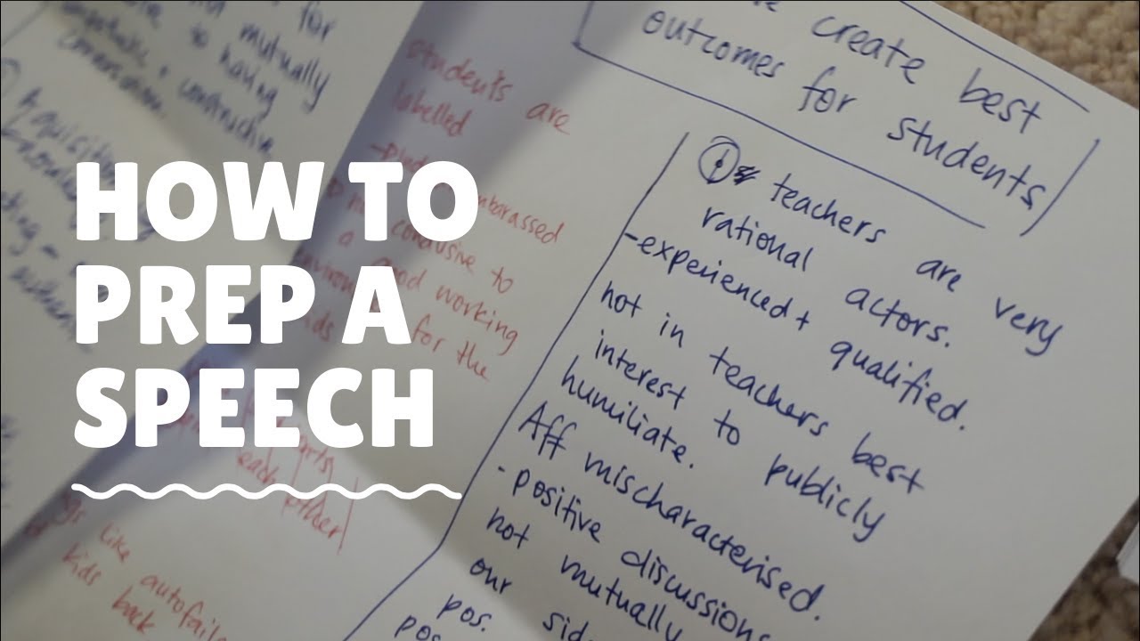 How to take notes for debating