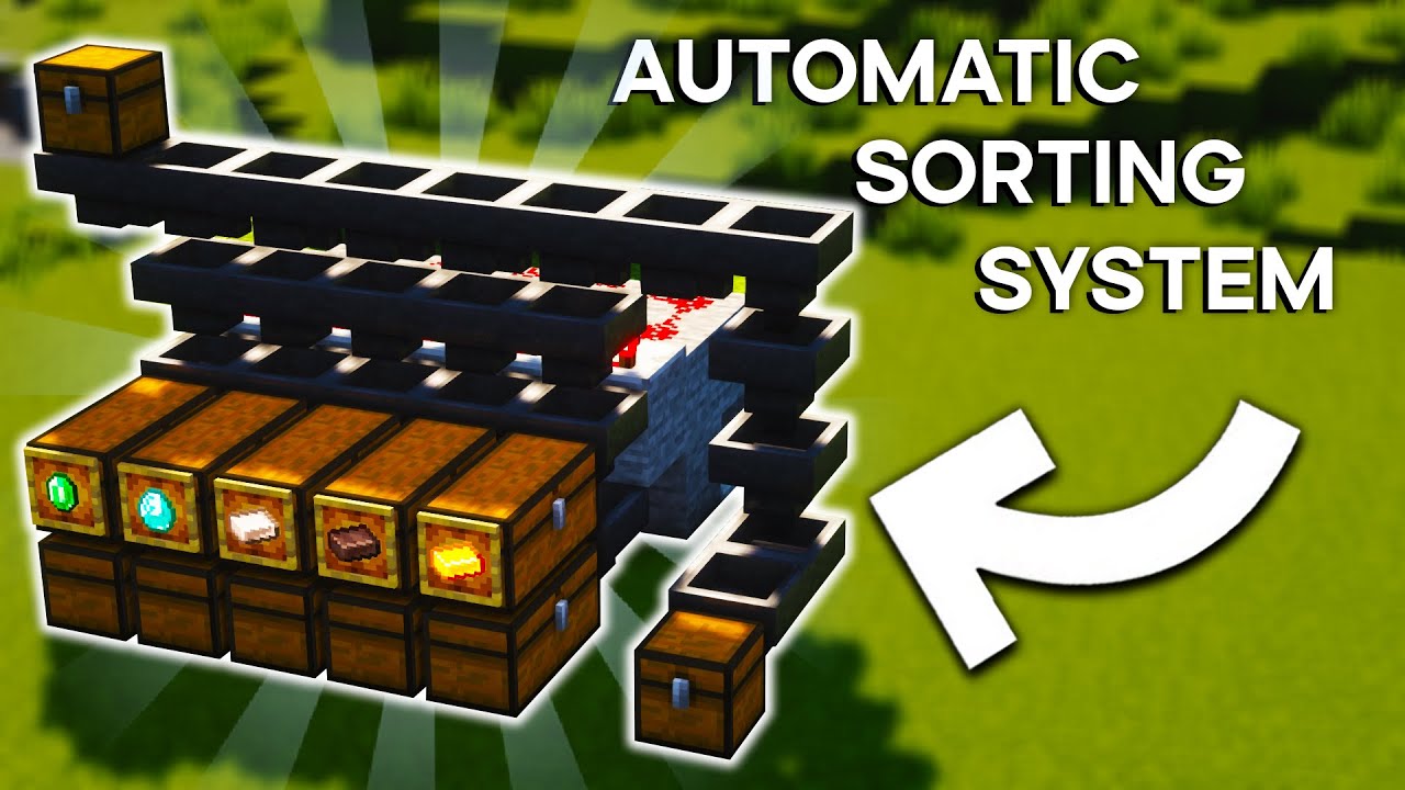 Minecraft Full Automatic Sorting System 1.19 -  Stackable