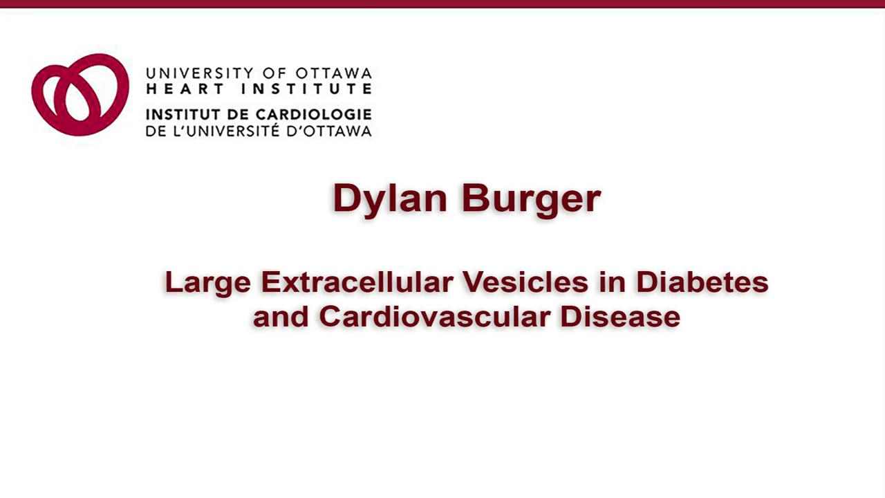 Large Extracellular Vesicles in Diabetes and Cardiovascular Disease - Weekly Research Conference