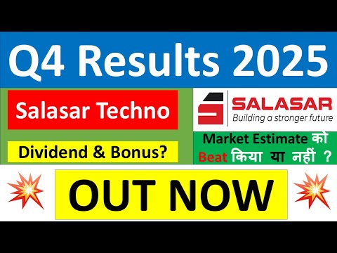 SALASAR TECHNO Q4 results 2025 | SALASAR results today | SALASAR TECHNO Share News | SALASAR Share