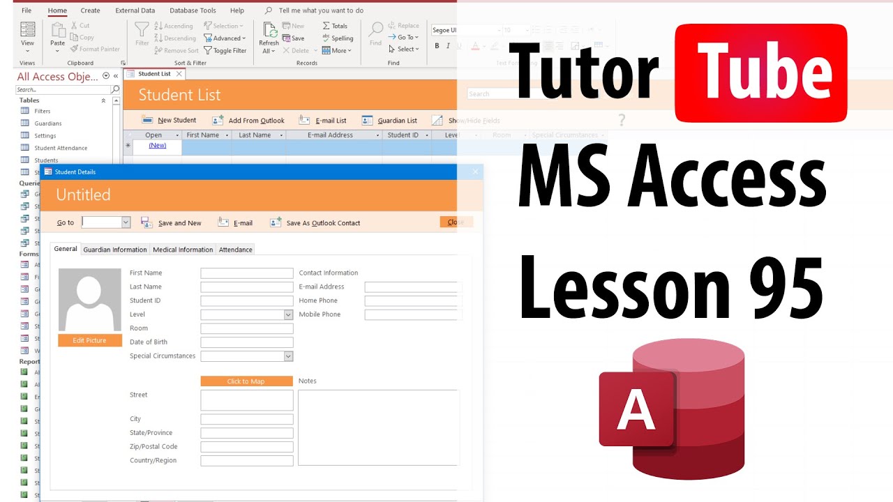 MS Access Tutorial - Lesson 95 - SQL Query INSERT INTO