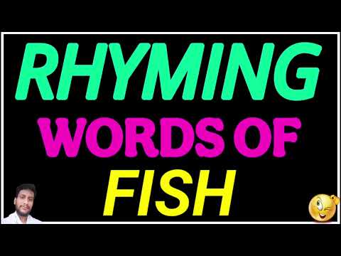 Fish rhyming words | fish ka rhyming word kya hai | 5 Rhyming word of fish