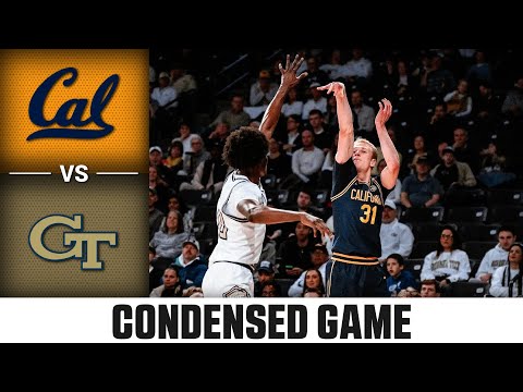 Cal vs. Georgia Tech Condensed Game | 2024-25 ACC Men's Basketball