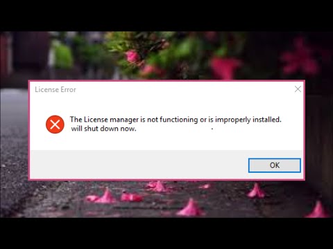 The license manager is not functioning or is improperly installed Autocad Revit in Windows 11/ 10/ 8