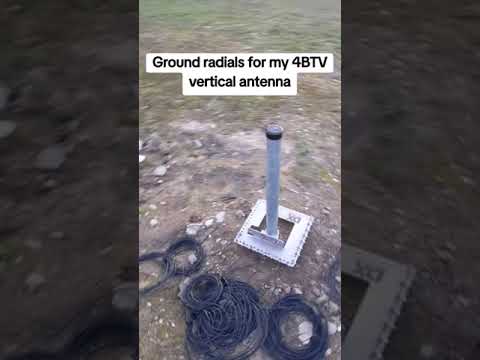 Ground radials for my 4BTV vertical antenna