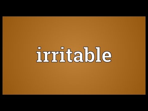 Irritable Meaning