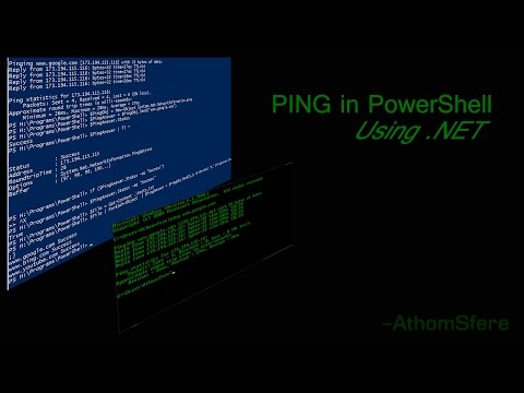 How to PING in PowerShell - With .NET