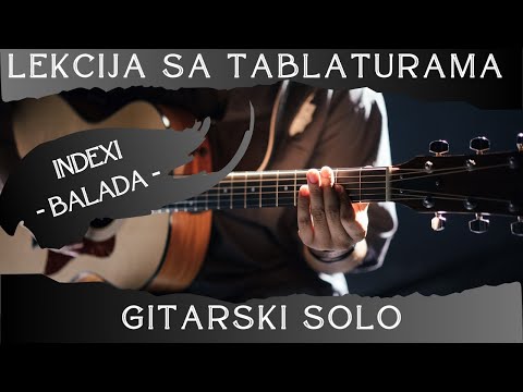 Indexi - Balada (solo cover + tablature)