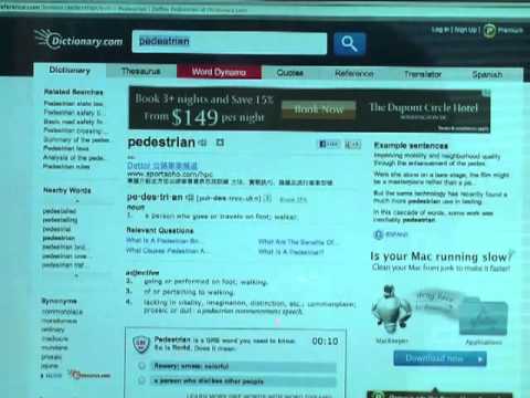 Using an Online Dictionary and Thesaurus