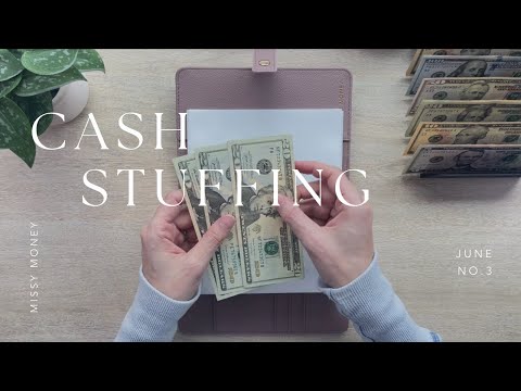 Cash Stuffing $1,300 | June No. 3 | Sinking Funds + Savings Challenges | For Beginners