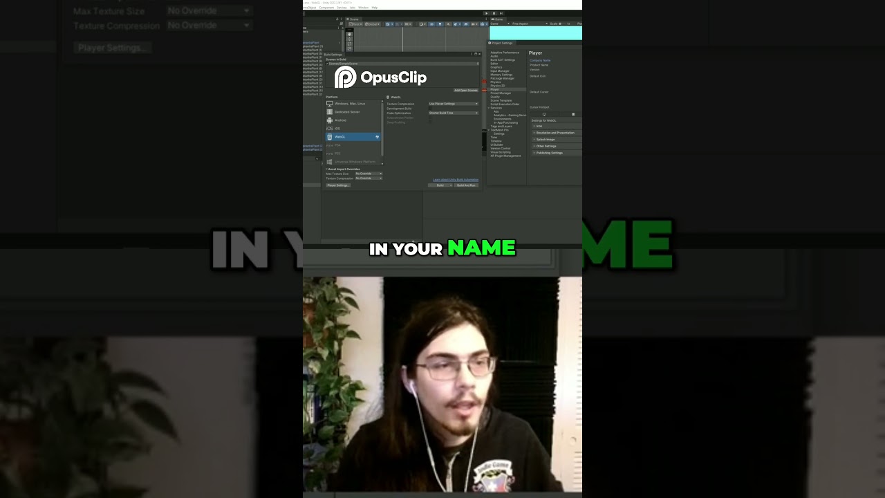 Unity Settings for WebGL Build - How to Upload your Unity Game to Itch