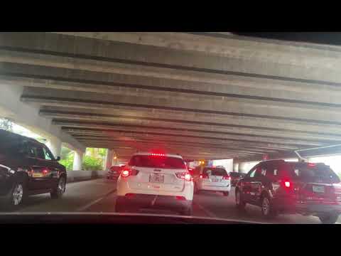 Driving from Dania pointe to Arrivals al FLL ( #fortlauderdale International Airport) to Sunrise, Fl